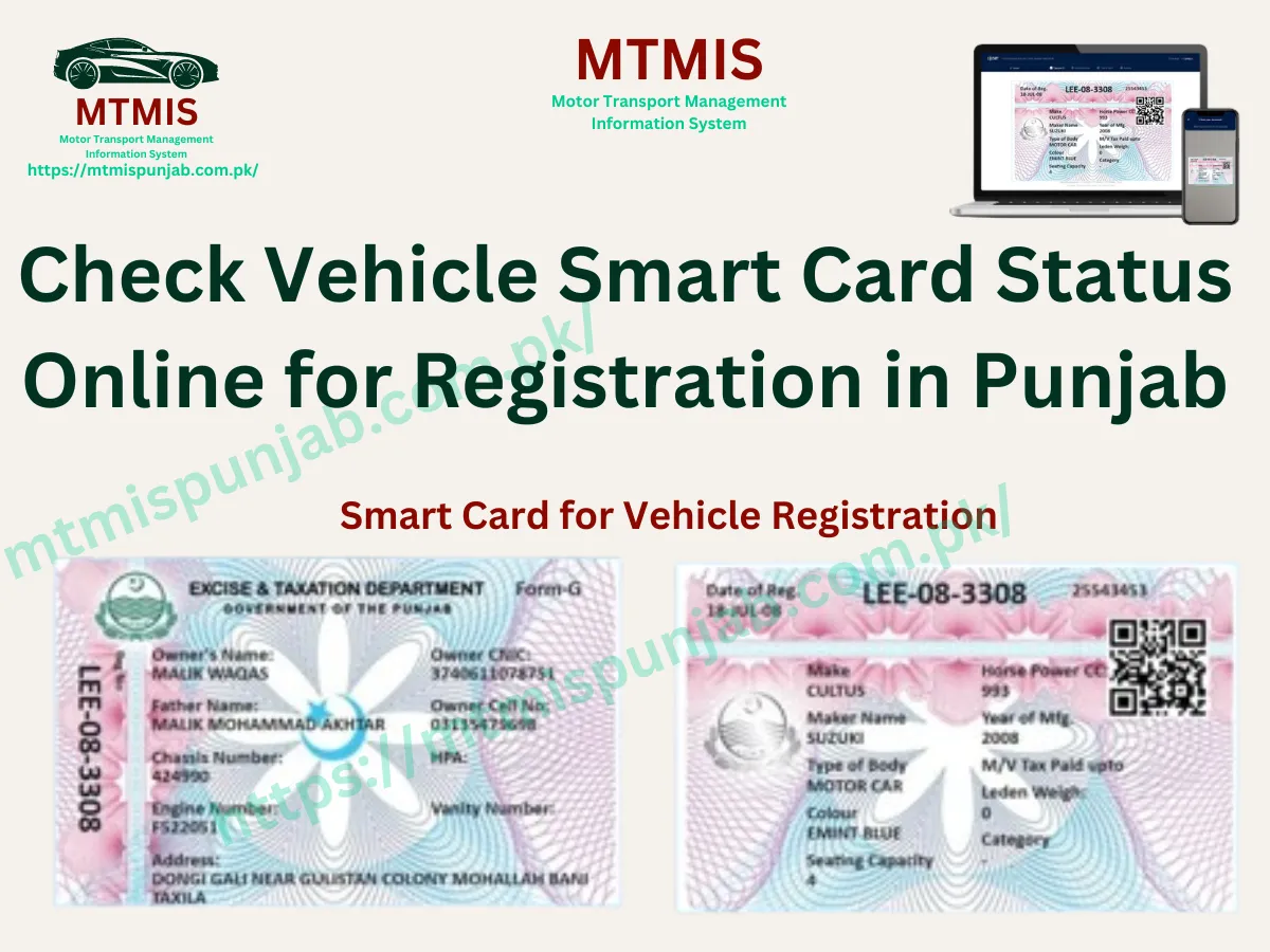 Smart Card Status Check Online - MTMIS Punjab